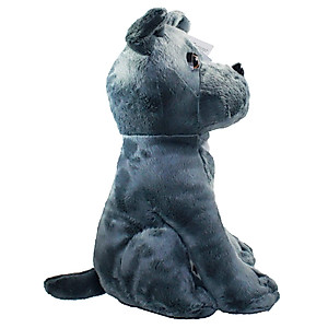 Shelter Pets 10" Grey Pitbull Plush Toy: Magnum - Real-Life Adopted American Staffordshire Terrier - Supports Animal Shelters