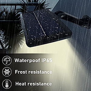 AOSANT 2 Pack Solar Lights Outdoor, 128 LED Super Bright Lamp, Wireless Waterproof Solar Flood Light, Security Motion Sensor Wall Light for Deck, Fence, Patio, Front Door, Garden, Yard, Shed, Path