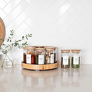 SAVVY & SORTED Minimalist Spice Labels for Spice Jars | 146 Spice Jar Labels Stickers for Containers | Spice Labels Stickers Preprinted | Spice Organizing Labels Herb Seasoning Kitchen Pantry Labels