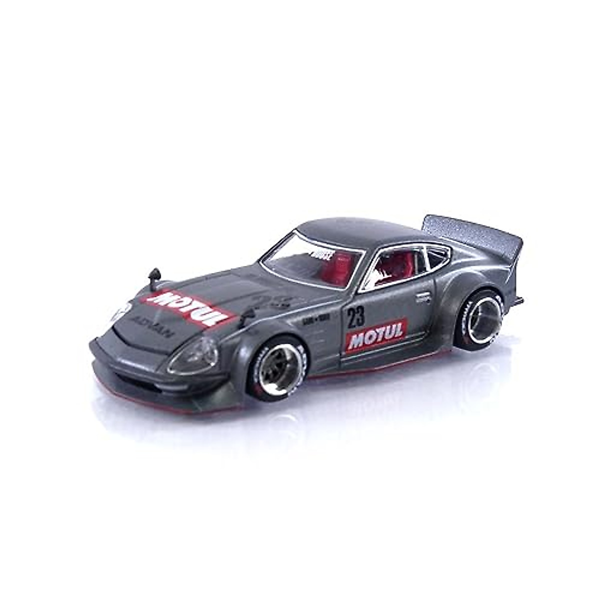 Datsun Fairlady Z RHD (Right Hand Drive) #23 Dark Gray Metallic Advan (Designed by Jun Imai) Kaido House Special 1/64 Diecast Model Car by True Scale Miniatures KHMG035