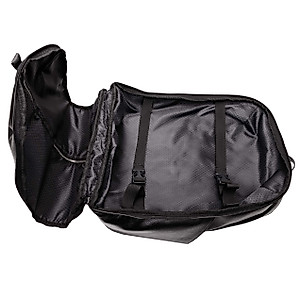 McKleinUSA Englewood, Pebble Grain Calfskin Leather, 17" Leather, Triple Compartment, Carry-All, Laptop & Tablet Weekend Backpack, Black (18895)