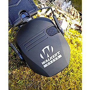 Walker's Razor Slim Electronic Muff, Black