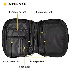 Veniyate Brown Cow Pattern Bible Cover Case Book Bag for Women Bible Case with Handle, Zipper Pocket Bible Tote Bag Church Handbags Christian Gifts