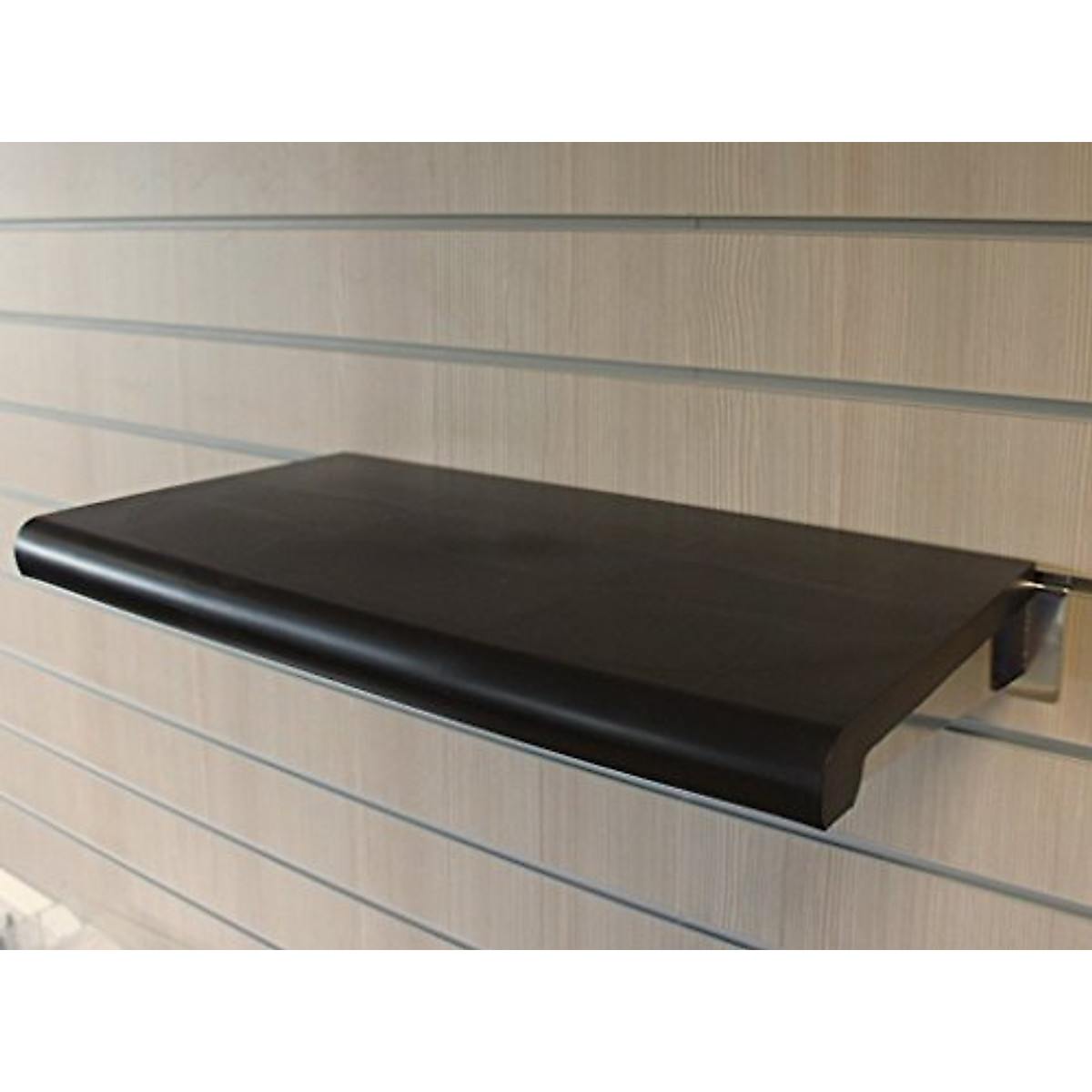 Only Garment Racks #5901BLACK (Pack of 4) Injection-Molded Shelves, 13" Depth x 24" Length, Black (Pack of 4)