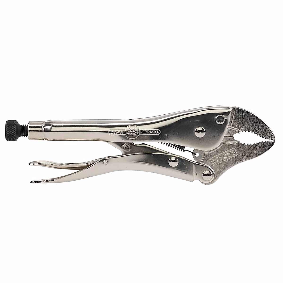 Eagle Grip LP10WS by Malco Curved Slim Jaw Locking Pliers with Wire Cutter, 10" Size