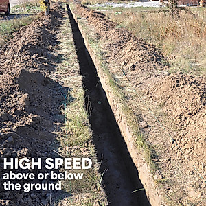 VIVO Black 500ft Bulk Cat6, Full Copper Ethernet Cable, 23 AWG, Cat-6 Wire, Waterproof, Outdoor, Direct Burial CABLE-V014