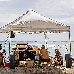 Zhengmy Heavy Sand Bags Canopy Tent Weights Black Sandbag Iron Shovel Windproof Polyester for Outdoor Sunshade Umbrella Fix Supplies (8 Pieces)