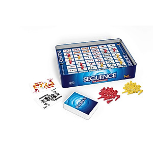 Sequence Travel Tin - The Exciting Strategy Game in A Compact Tin by Jax , Blue