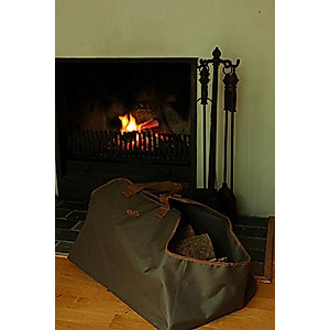 Esschert Design Canvas Log Carrier, Green