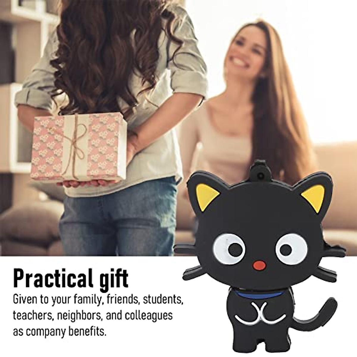 USB Flash Drive, Reliability Cat Shape Cute Laptop Flash Drive Practical Cartoon Design for Data Storage Transmission(#4)