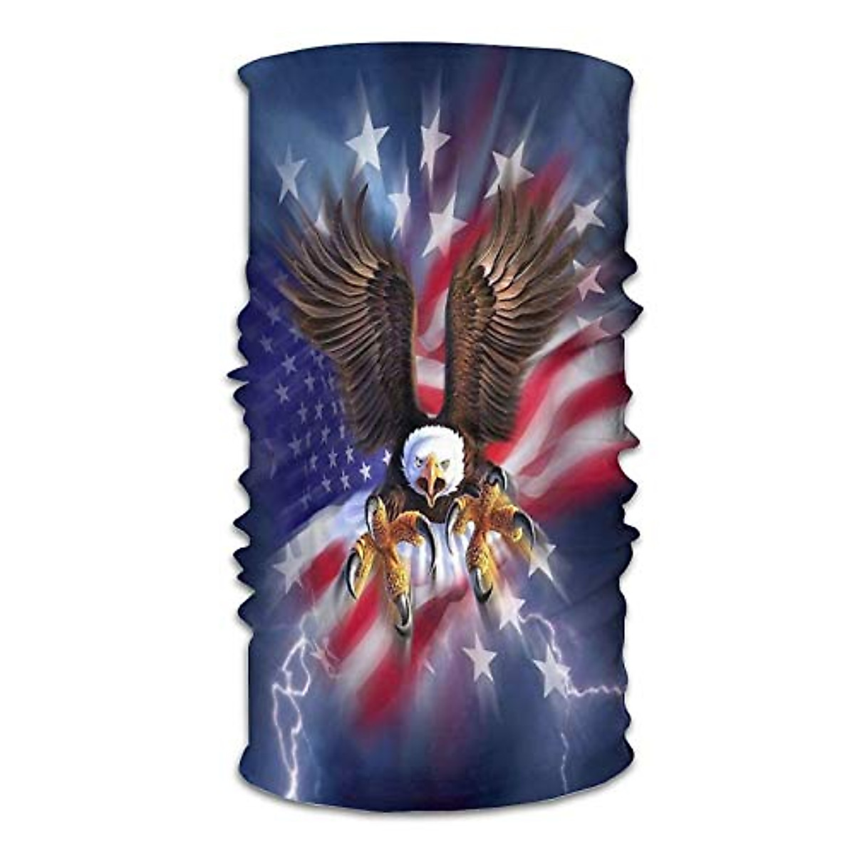 US Eagle Neck Gaiter, Eagle Face Mask Cooling Breathable Lightweight Sun Wind-proof Reusable Hiking Face Mask Cover UV Neck Gaiters For Men Cycling Running Hiking Motorcycle Fishing Outdoor Sport