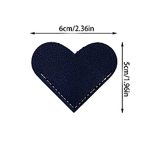 KuuGuu 10 PCS Leather Heart Bookmark,Handmade Book Marks Leather Reading Accessories for Women Kids, and Cute Handmade Book Reading Gift for Book Lovers