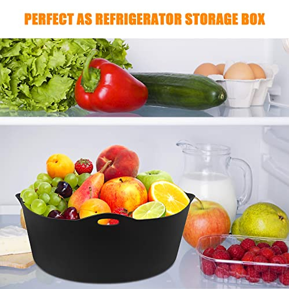 Slow Cooker Liners Silicone Divider for 7-8 Quart Oval Crock pot, Easy Dishwasher Cleaning, Food-grade Silicone, Safe Reusable and Leak-proof fit for Family Dinners (Black)