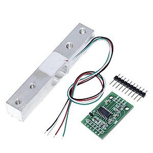 ShangHJ 20kg Digital Load Cell Weighing Sensor + HX711 AD Weighit Amplifier Module Pressure Sensor for Arduino DIY Portable Electronic Kitchen Scale Kit (20kg, HX711)