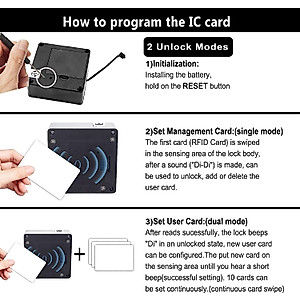 RFID Electronic Cabinet Lock, Smart NFC Drawer Locks, Hidden Card Lock for Wooden Cabinet Cupboard Drawer Furniture