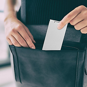 Blulu 2 Pieces Mini Portable Folding Mirrors for Purse, Ultra Slim Pocket Makeup Travel Aluminum Shell Compact Cosmetic Mirrors for Makeup Palette(3.35 x 2 Inches)