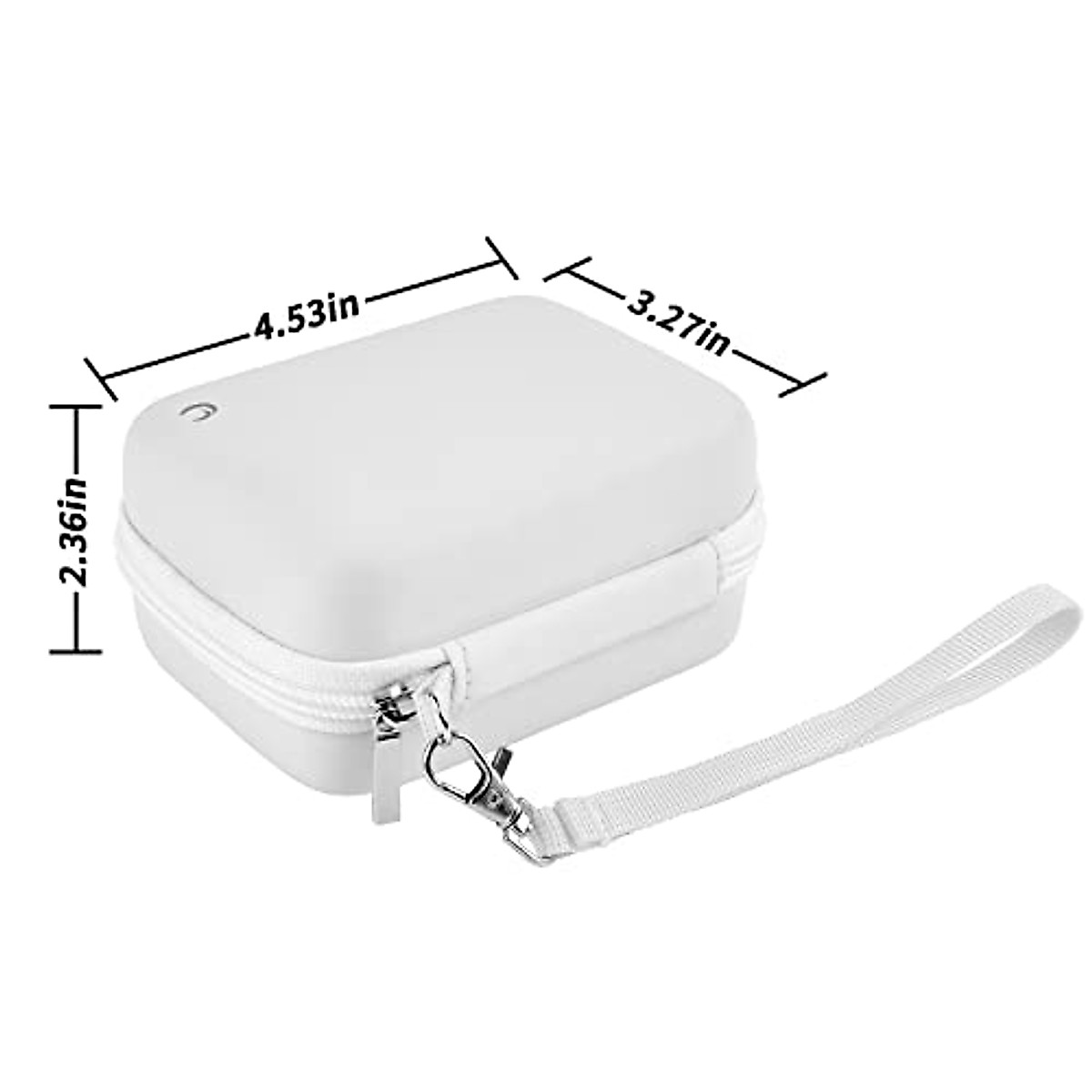 Carrying & Protective Case for Digital Camera, AbergBest 21 Mega Pixels 2.7" LCD Rechargeable HD/Kodak Pixpro/Canon PowerShot ELPH 180/190 / Sony DSCW800 / DSCW830 Cameras for Travel - White