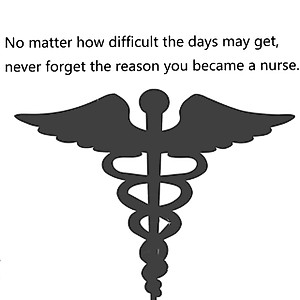 FUSTMW LPN Licensed Practical Nurse Gifts Medical Caduceus Keychain Stethoscope Charm LPN Gift Medical Students Gift Nurse Graduation Gift (silver) …