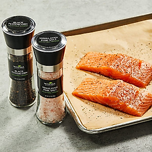 McCormick Gourmet Himalayan Pink Salt and Black Peppercorn Adjustable Grinder Set, 10.06 oz