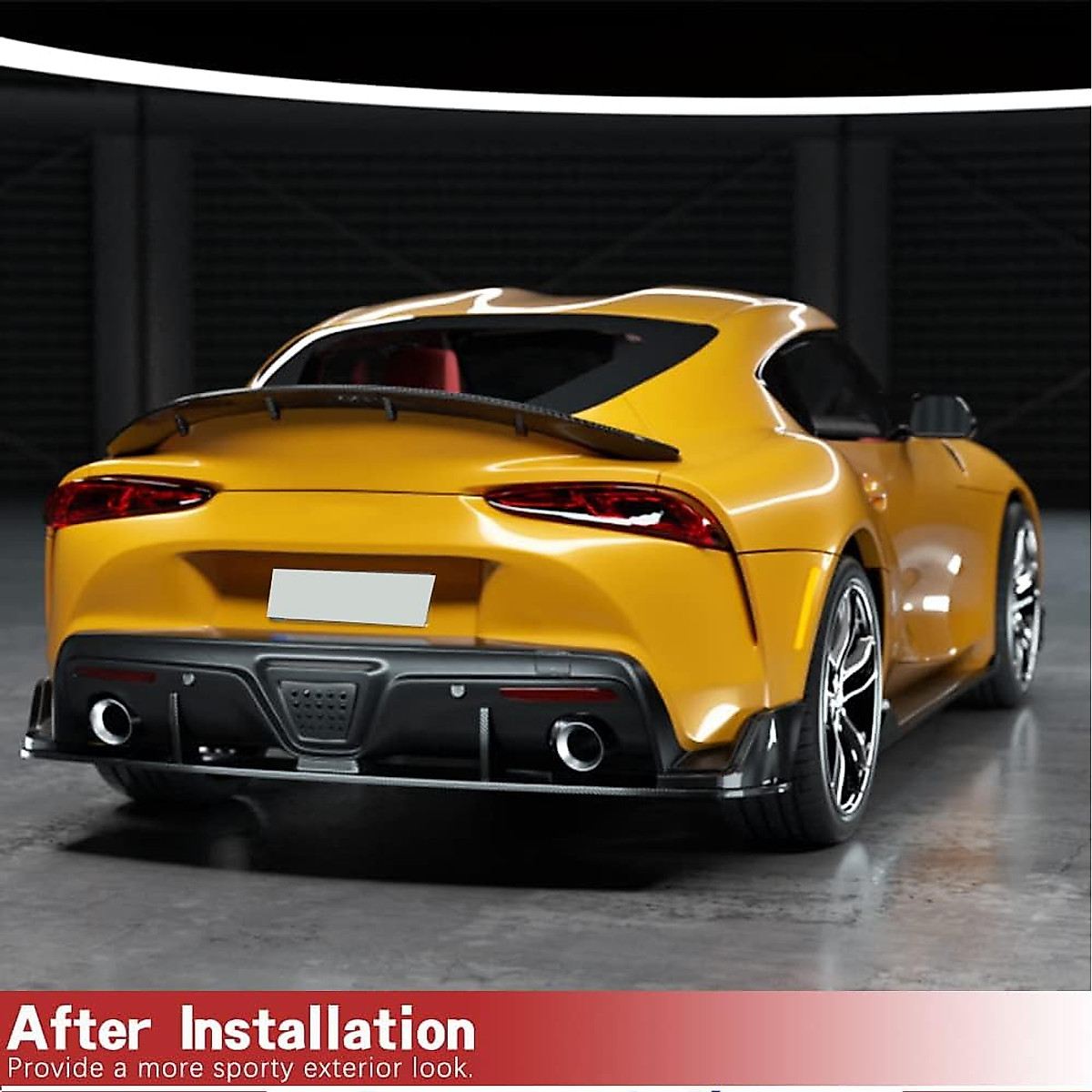A91 Real Carbon Fiber Trunk Spoiler for Toyota GR Supra A90 A91 Coupe 2019 2020 2021 Custom Parts Trunk Lip Spoiler High Kick Rear Wing Spoiler Body Kits Factory Outlet