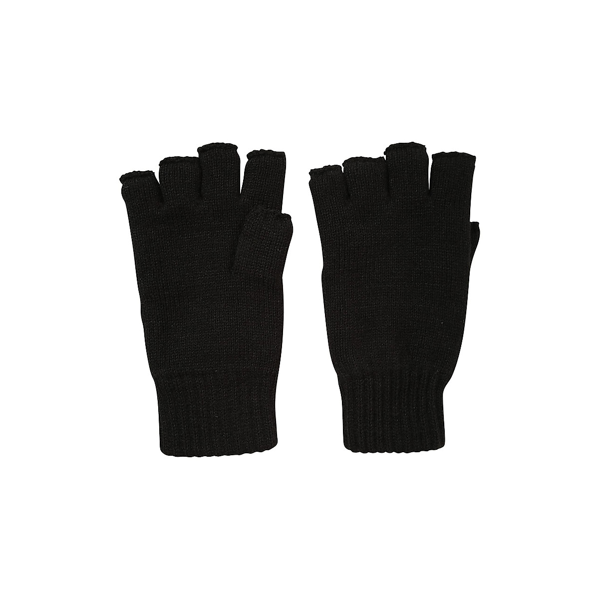 Mountain Warehouse Fingerless Knitted Gloves - Light Ski Gloves Black