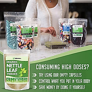 XPRS Nutra Organic Nettle Leaf Powder - Premium USDA Organic Stinging Nettle Powder for Hair and Nails - Vegan Friendly Energy Boosting Organic Stinging Nettle Leaf (4 oz)