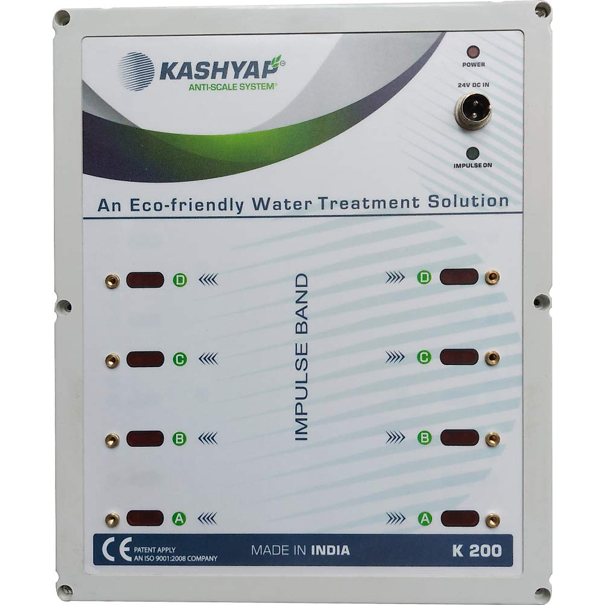 KASHYAP K200 Hard Water Mineral Descaler (up to 10 inch pipes / 1,100 GPM) with water softener and clean water benefits