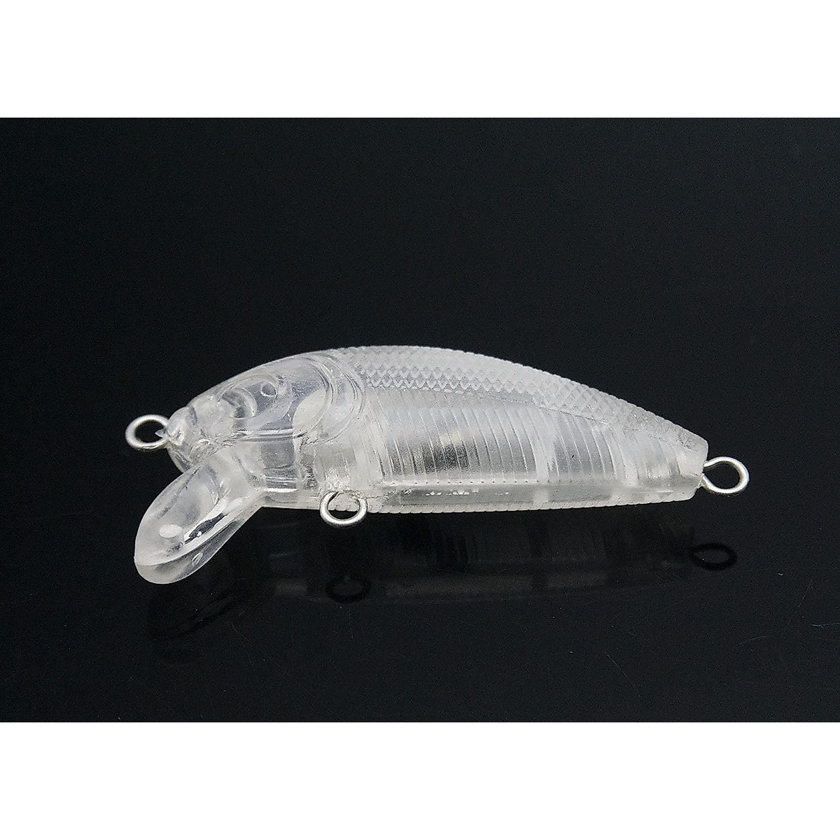 10PCS Unpainted Lure Blanks 4.02g 5.2cm with 5mm Free Fishing Eye Crankbait Baits Simulation Blank Body Clear Hard Baits Trout Salmon Minnow Lure Popper Lures Topwater Freshwater 5mm 8044