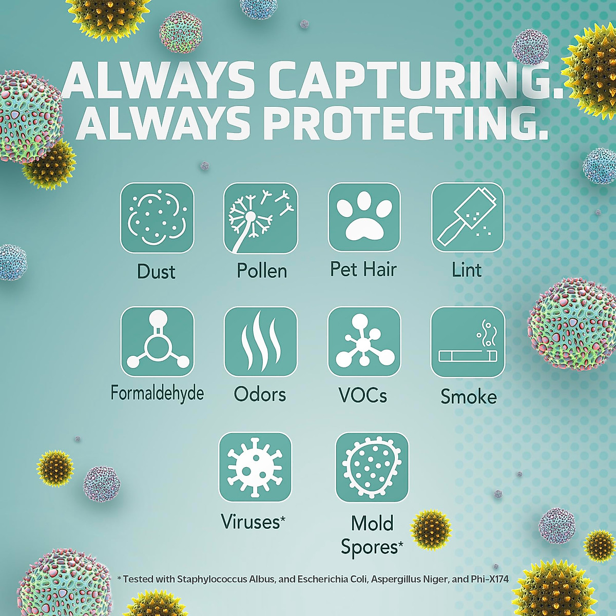 Guardian Technologies GermGuardian Air Purifier Filter FLT4100 Genuine HEPA Replacement Filter E for AC4100, AC4100CA AC4150BL, AC4150PCA Germ Guardian Air Purifiers