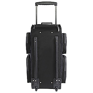 Fila 26" Lightweight Rolling Duffel Bag, Black, One Size