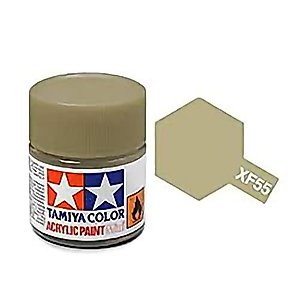 TAMIYA XF55 81755 Acrylic Mini XF55 Deck Tan 1/3 oz 10ml