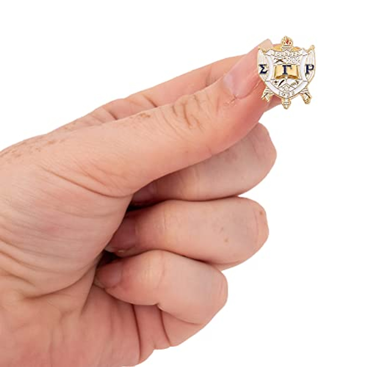 Sigma Gamma Rho Lapel Pin Sorority Enamel Greek Formal Wear Blazer Jacket (Lapel Pin - Design A - Crest)