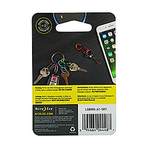 Nite Ize S-Biner MicroLock, Locking Key Holder, 5-Pack, Assorted Colors, Aluminum