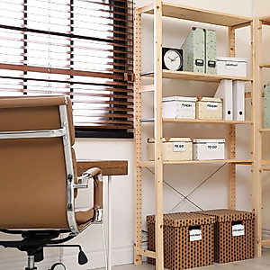 32 Pieces Basket Labels Clip Set, Include 30 Pieces Kitchen Clip Label Holder Removable PVC Bin with 2 Pieces Chalk Marker for Basket Pantry Organization Box (White Label Clip, Black Pen)