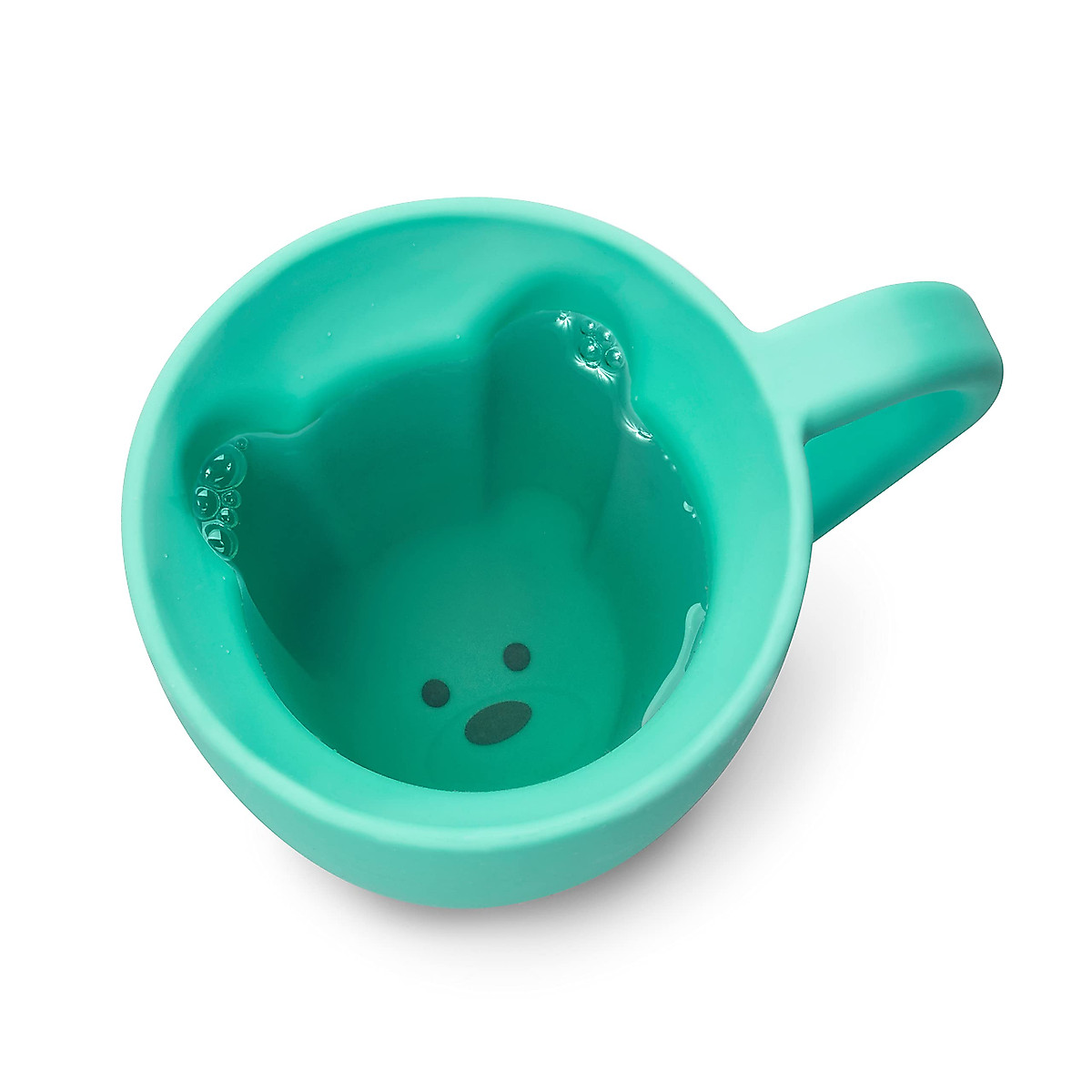 melii Silicone Bear Mug, Cup for Toddlers Kids and Children (Blue - 1 Pack)