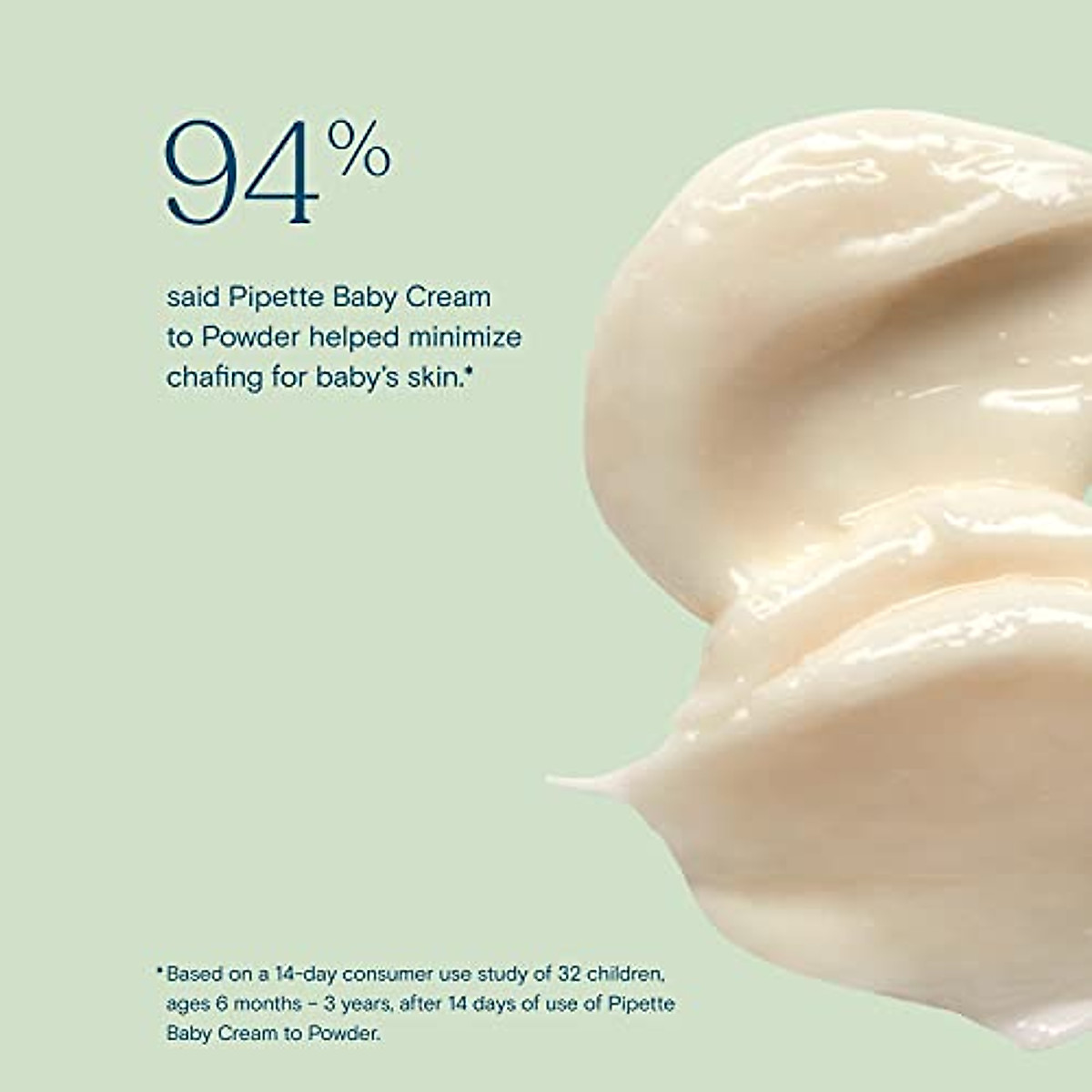 Pipette Baby Cream to Powder - Talc-Free Baby Powder, Keep Baby's Skin Happy, Squalane Helps Restore The Natural Balance of Baby’s Skin, Fragrance Free, 3 oz