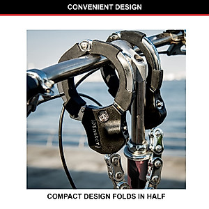 MASTER LOCK Police Approved Bike Lock and E-Scooter Lock, Hardened Laminated Steel, 4 Keys, 550 x 76 x 27 mm, for e bike scooter quad