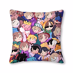 The Dream SMP Velvet Throw Pillow Covers Sofa Pillowcase Car Square Throw Pillowcases Home Decoration Game 18in*18in