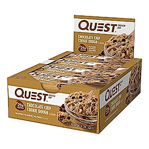 Quest Protein Bar Chocolate Chip Cookie Dough, 2.12 Ounce