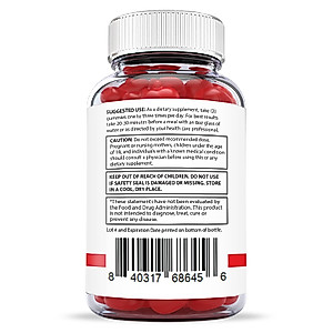 Justified Laboratories Premium Blast Keto ACV Gummies 1000MG with Pomegranate Juice Beet Root B12 60 Gummys