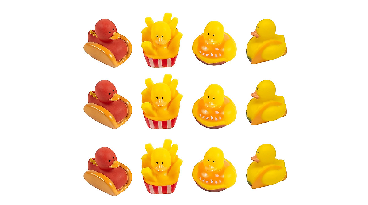 Cute Rubber Ducks 2" Pack | Fun Bath & Party Toys