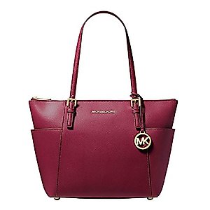Michael Kors Jet Set Item East West Top-Zip Tote Berry One Size