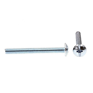 Prime-Line 9006894 Machine Screw, Truss Head, Slotted/Phillips Combo, #8-32 X 1-5/8 in, Zinc Plated Steel, Pack of 75