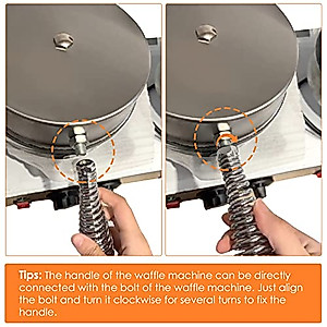 MATHOWAL 2400W Commercial Waffle Maker Double Waffle Irons Electric Nonstick Muffin Machine Suitable for Home，Snack Bar and Restaurant |US Warehouse