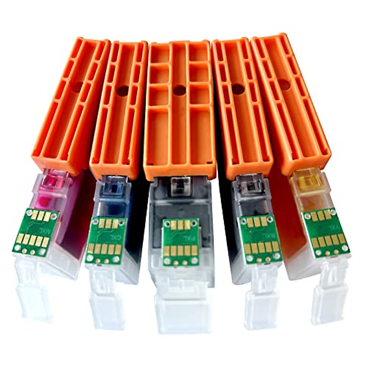 HEMEINY PGI-250XL CLI-251XL Full Refillable Ink Cartridge for Pixma MG5420 IP7220 MX722 MX922 MG5520 MG6420 MG5620 MG6620 MG5522 Ix6820 Printers 5PK PGI250 CLI251 Ink