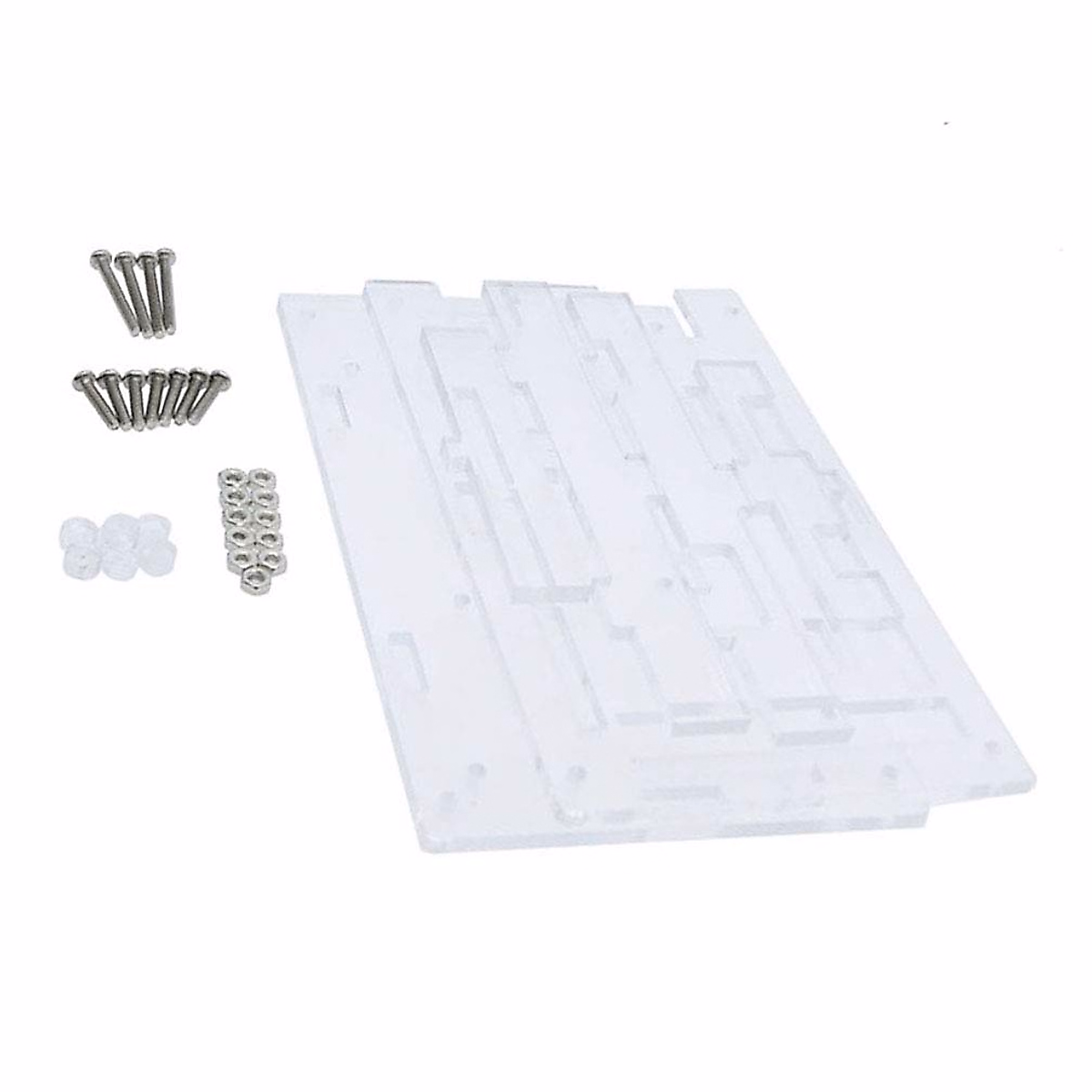 Hailege 5pcs Mega 2560 Enclosure Case Kits Transparent Acrylic Enclosure Case Mega 2560 Case Enclosure Box for Arduino Mega 2560 R3 Pack of 5