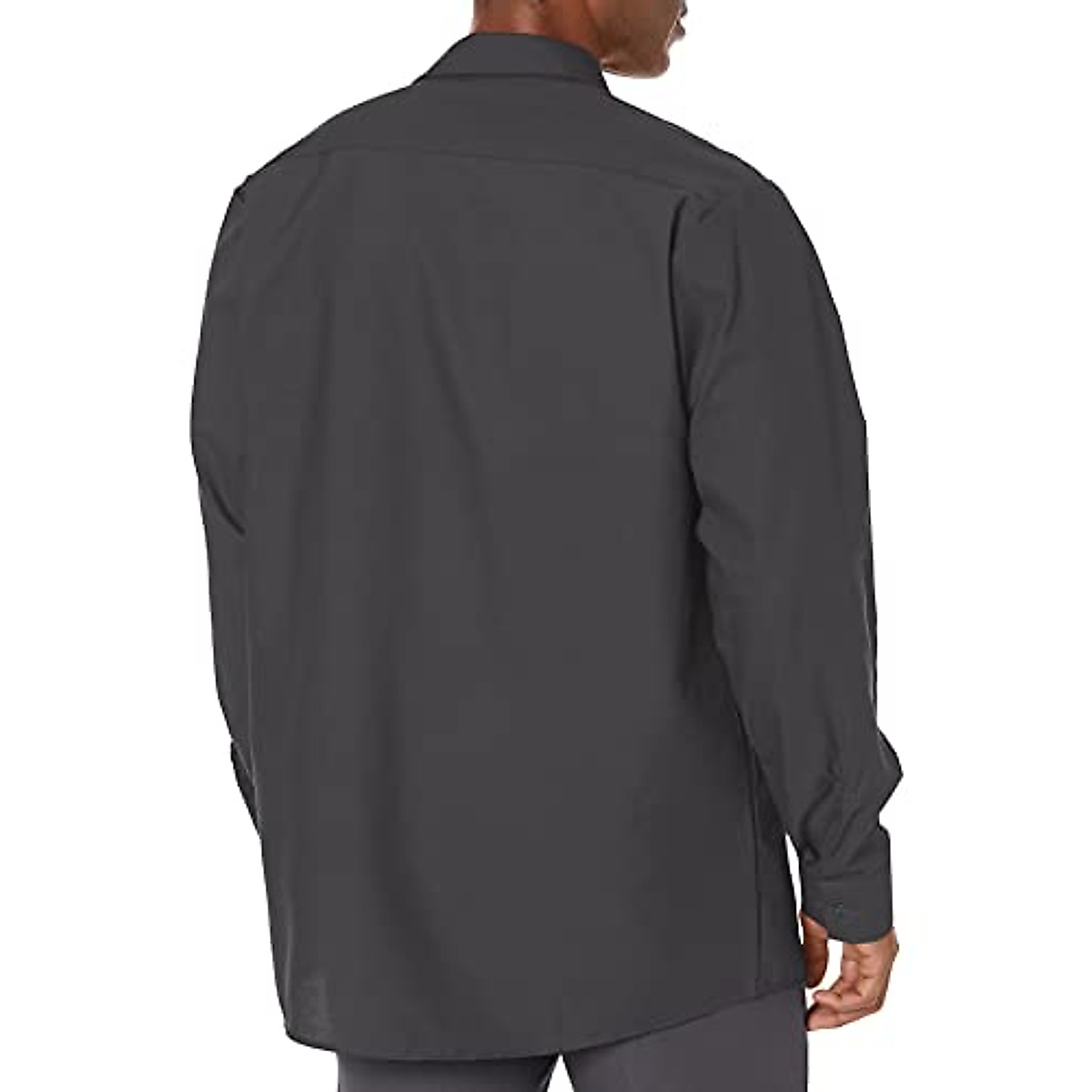 Red Kap Men's Industrial Work Shirt, Regular Fit, Long Sleeve, Black, 2X-Large