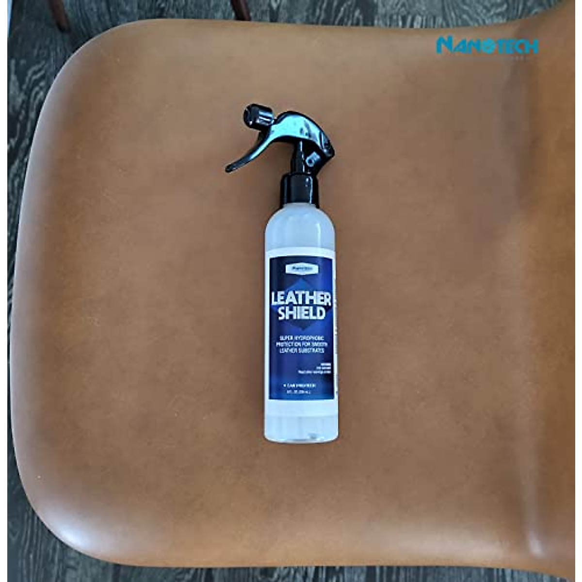 Nanotech Surface Solutions Leather Shield - Leather Conditioner & Sealer - SiO2 & Wax Blend for Use on Car Interiors, Leather Apparel, Shoes, Boots, Bags, Furniture & More - 8 Oz.
