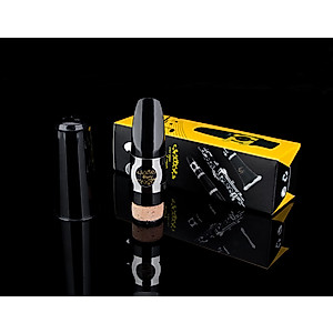 Glory Clarinet Mouthpiece Kit with Ligature,one Reed and Plastic Cap~black, Click to See More Colors