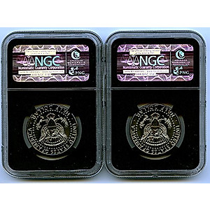 2014 US MINT P D Kennedy 50th Anniversary High Relief Clad Half Dollar RETRO BLACK CORE HOLDER NGC SP69